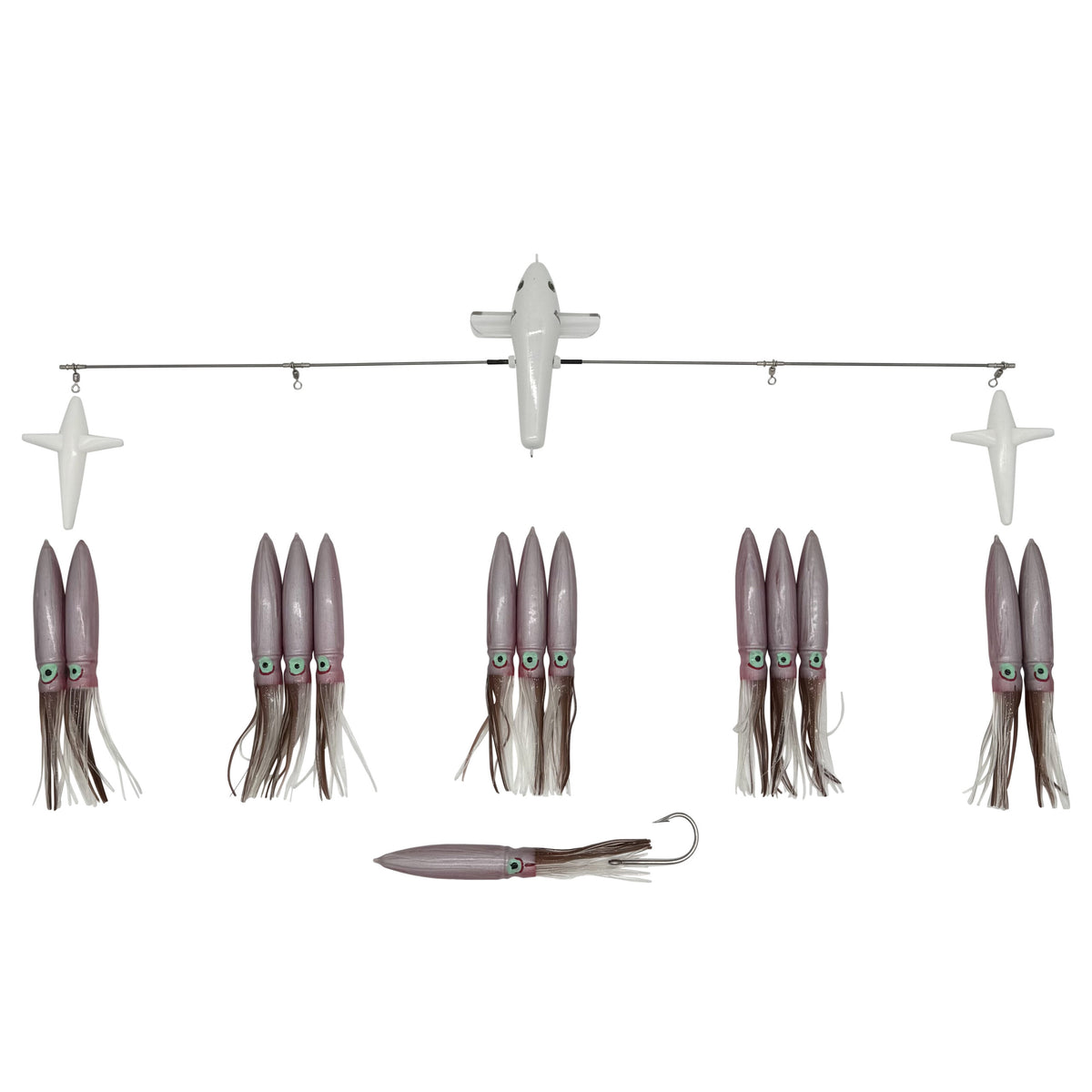 Chatter-Lures Carlson Offshore 36″ Splash Bar w/9″ Fuku Squid – J & J ...